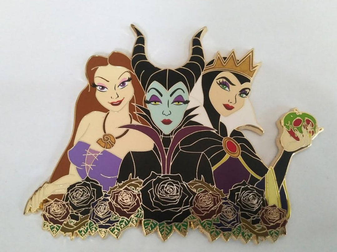 EVIL VILLAINS Disney Fantasy Pin Ursula/vanessa Sea Witch - Etsy