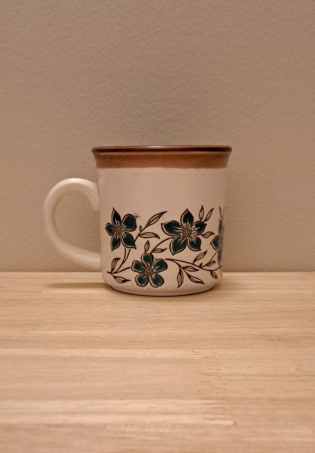 Vintage Biltons Embossed Blue Flower Coffee Tea Mug England - Etsy