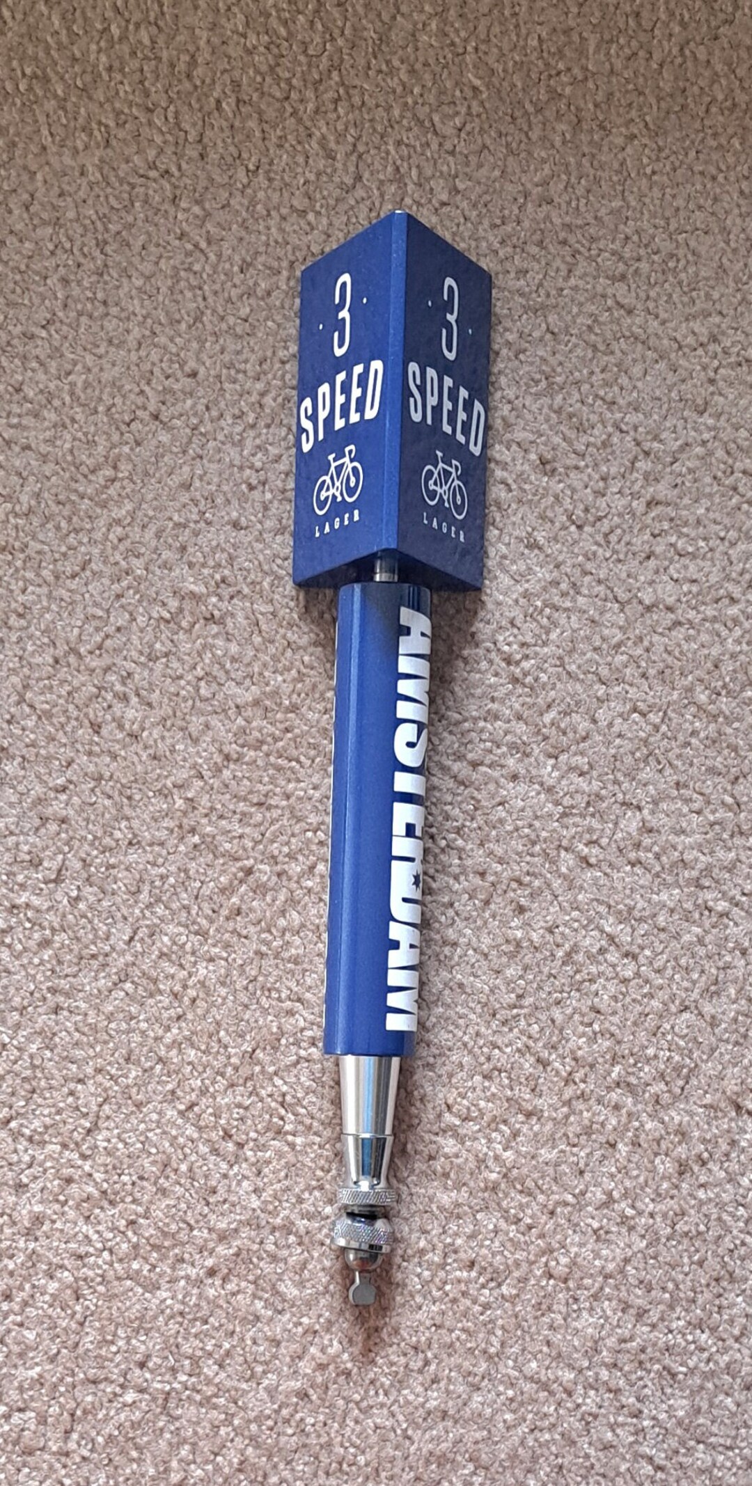 3 Speed Lager Tall Tap Handle Amsterdam Brewery - Etsy