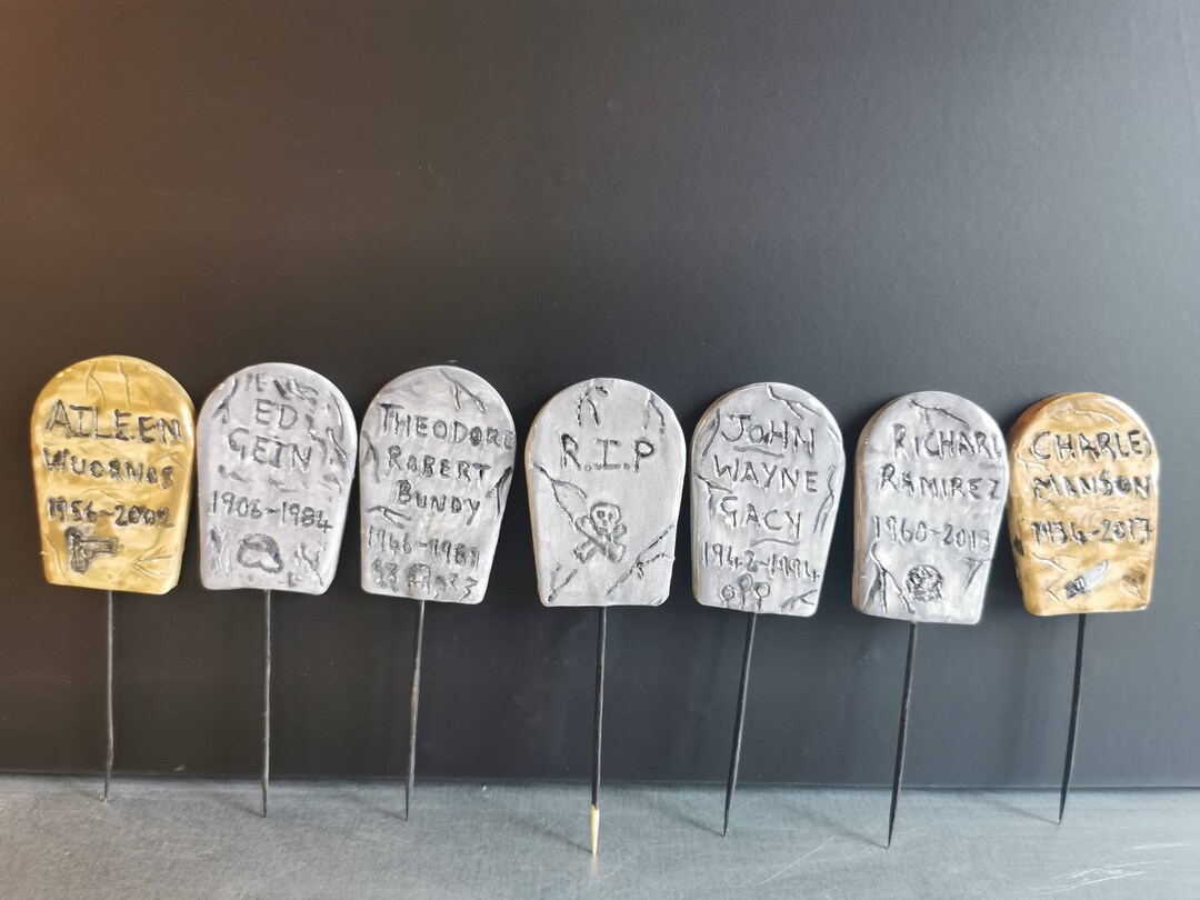 Serial Killer Inspired Tombstone. Plant Pot Decorations. Terrarium ...
