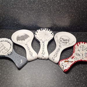Gothic Spoon Rest, Bat Spoon Rest, Spooky Spoon Rest, Halloween Spoon ...