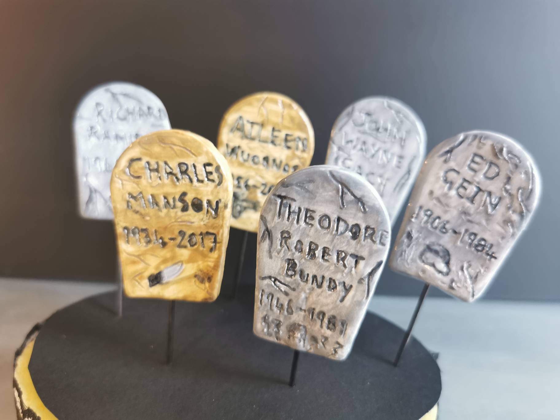 Serial Killer Inspired Tombstone. Plant Pot Decorations. Terrarium ...