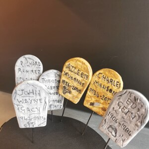 Serial Killer Inspired Tombstone. Plant Pot Decorations. Terrarium ...