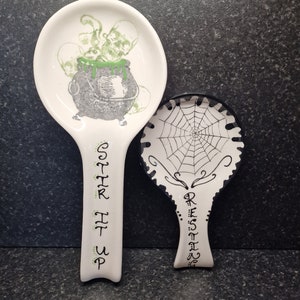 Gothic Spoon Rest, Bat Spoon Rest, Spooky Spoon Rest, Halloween Spoon ...