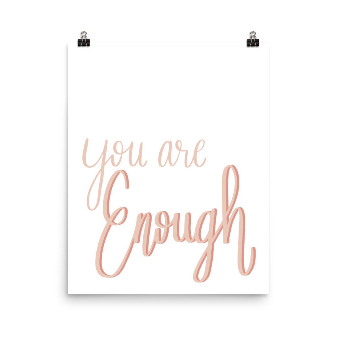 You Are Enough Poster - Etsy