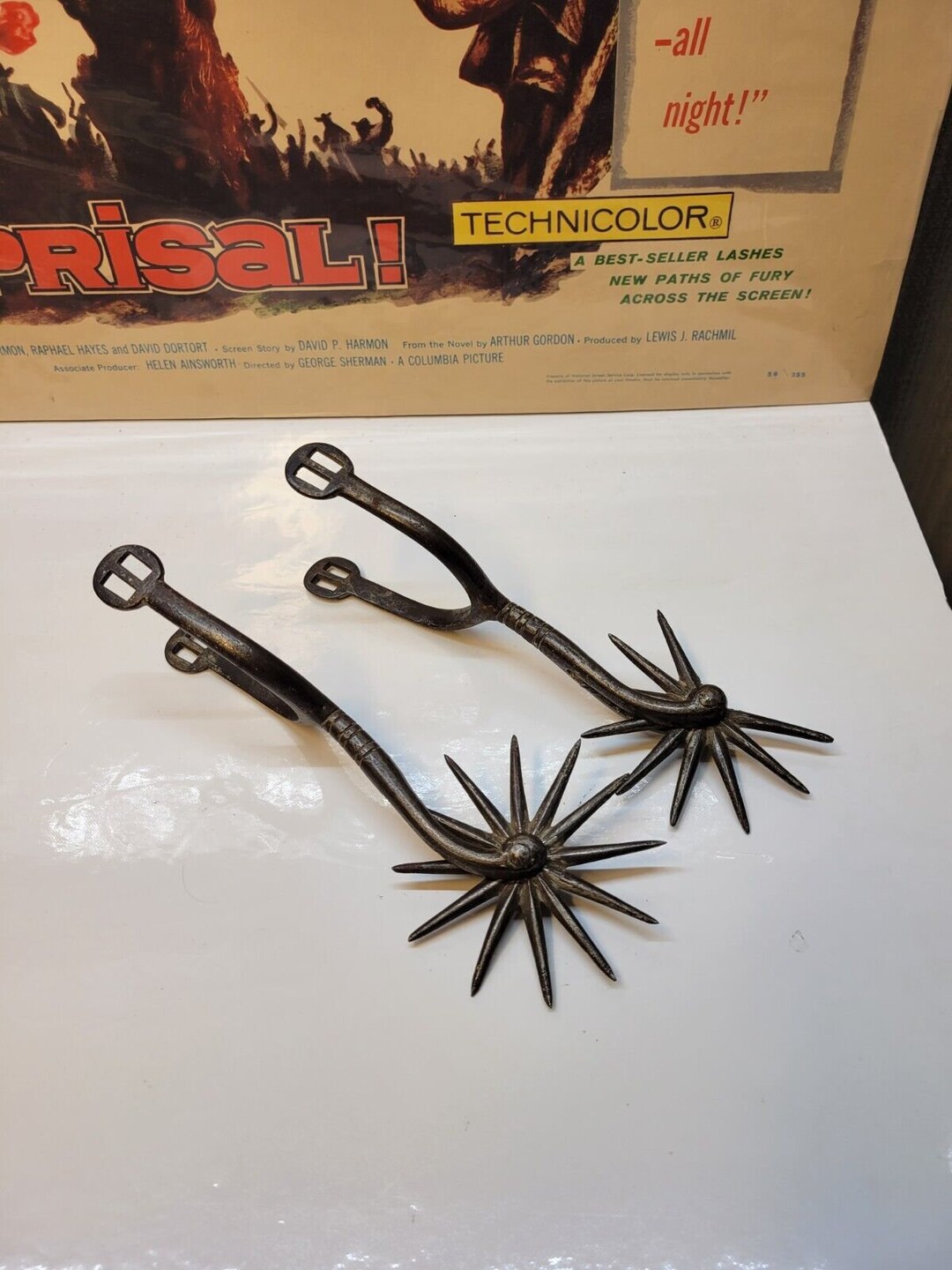 Pair of Antique Iron Spanish Spurs - Etsy