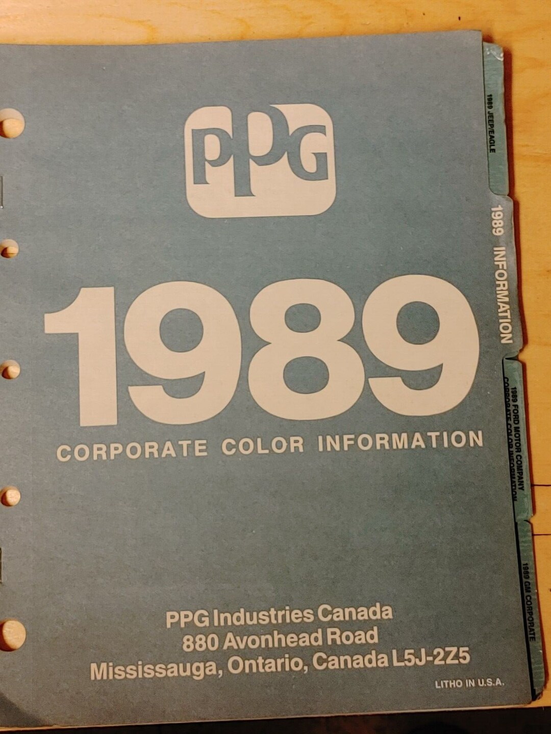 1989 PPG Ditzler Corporate Color Information Paint Chips - Etsy