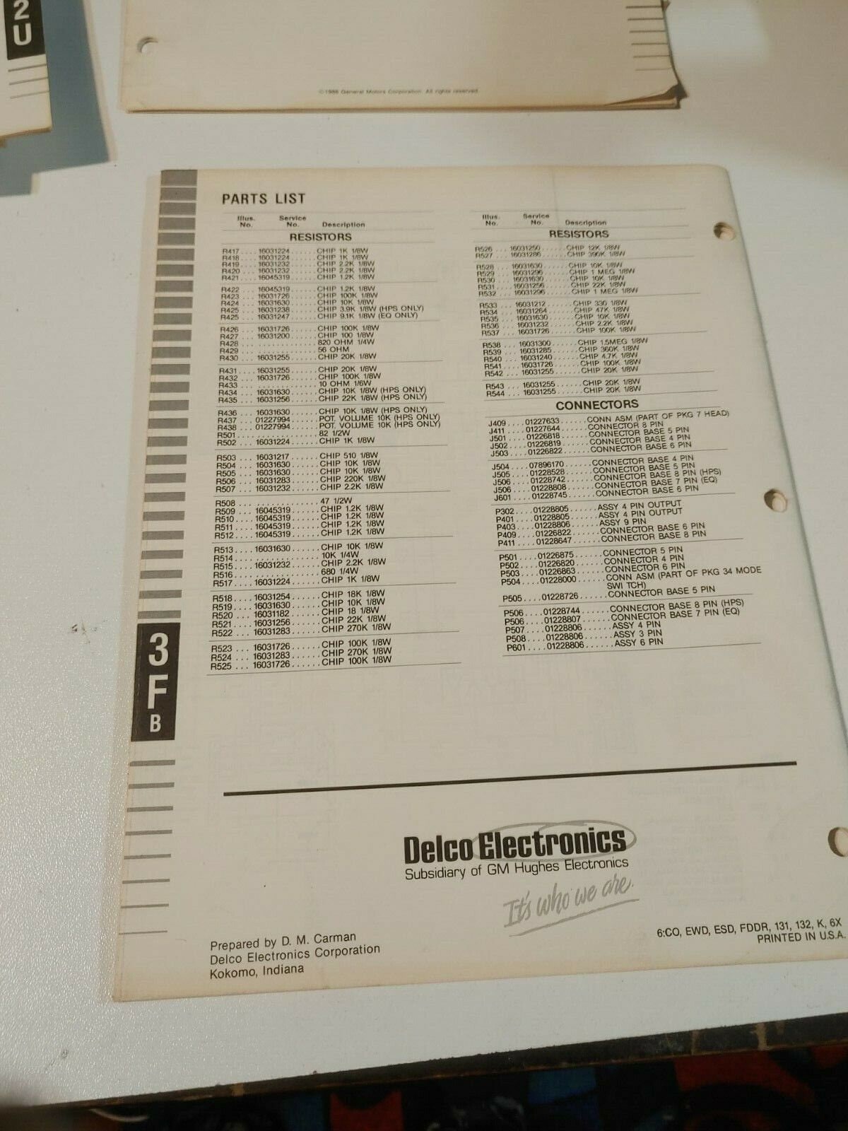 Original 1989 Delco Auto Radio Service Manual 27D-1989-3FB - Etsy