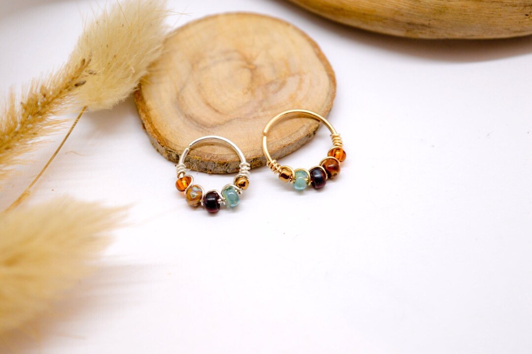 Piercing Ring, 12K Gold Filled / 925 Silver / 316L Stainless Steel, 20G ...