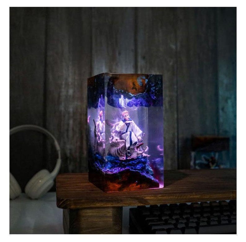 Sukuna Jujutsu Kaisen Sorcerer Anime Resin Lamp Handmade Figure ...