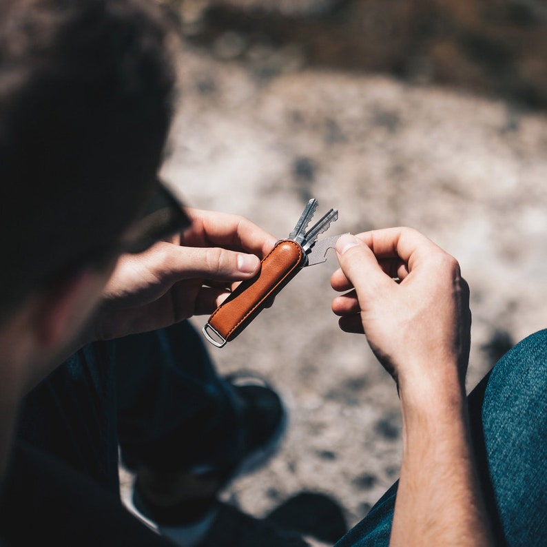 Italian Leather Key Organizer Key Holder Key Chain Keyring - Etsy