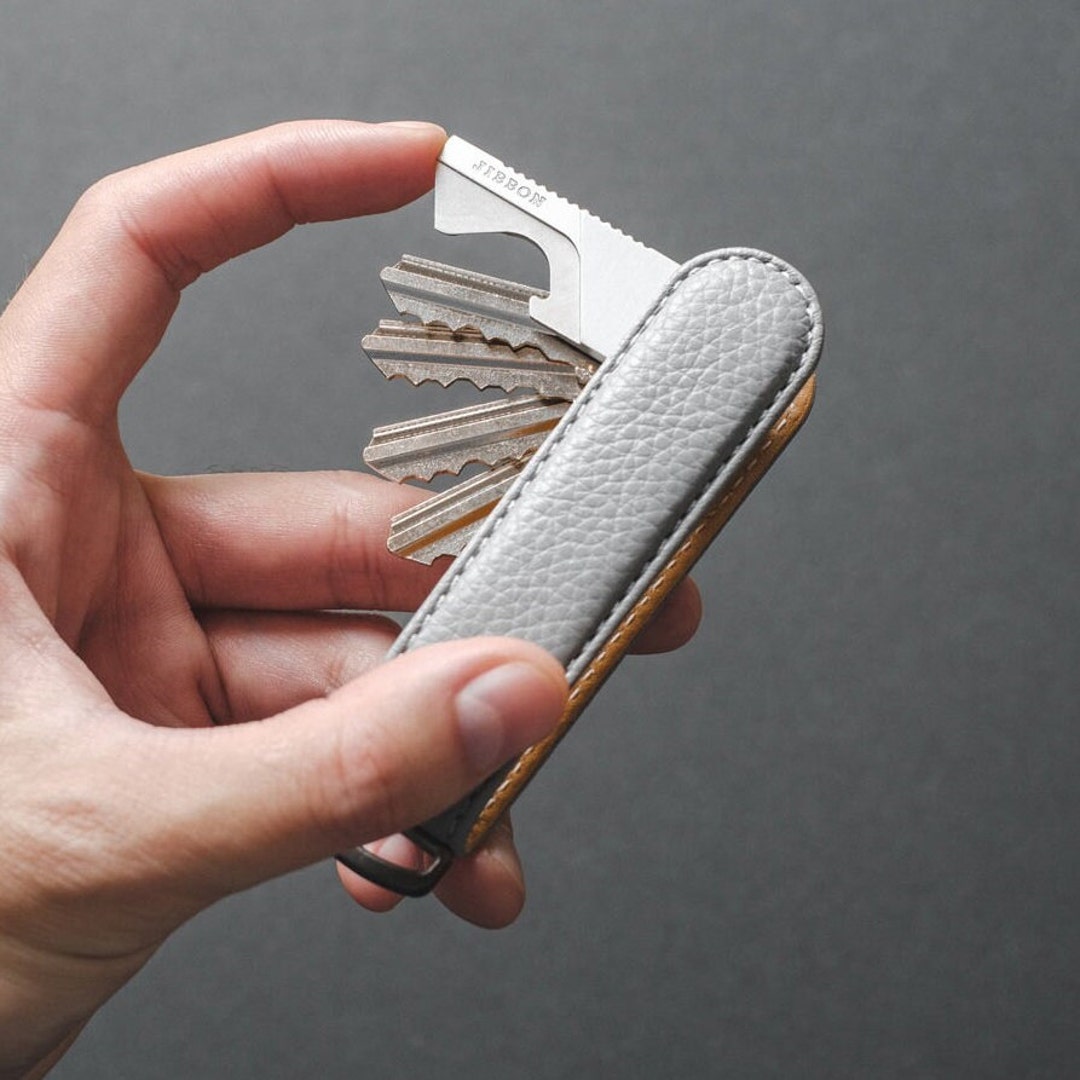 Genuine Pebble Leather Key Organizer, Key Holder, Key Chain, Keyring ...