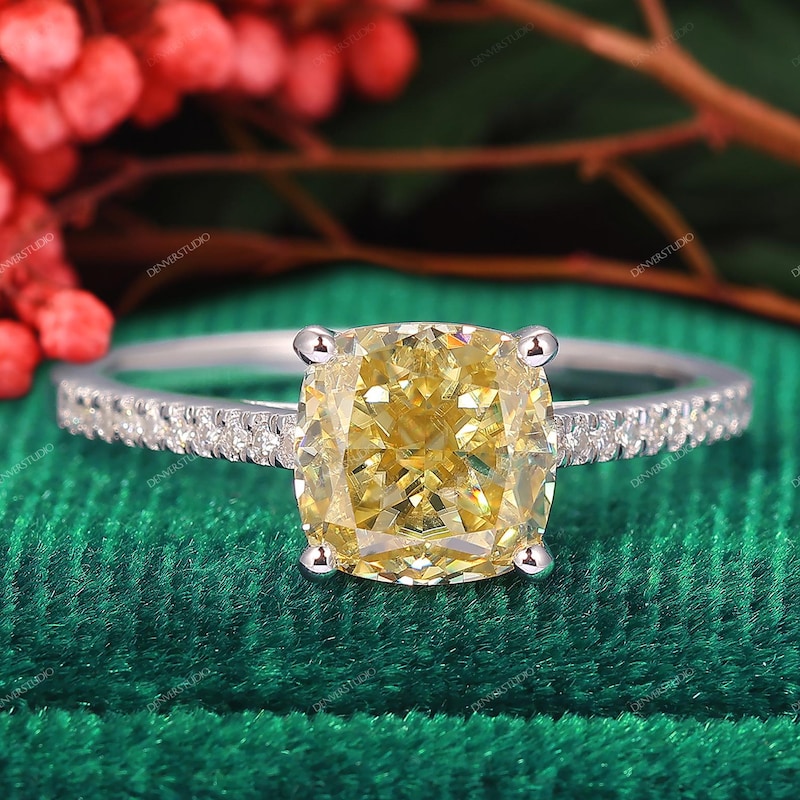 7.5mm Cushion Halo - Etsy