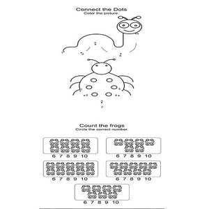 My First Number Book Number Workbook Kindergarten Workbook - Etsy