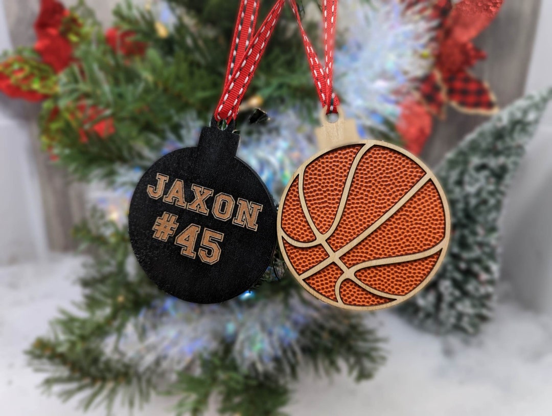 Personalized Basketball Christmas Ornament, Basketball Team Gift, Sport ...