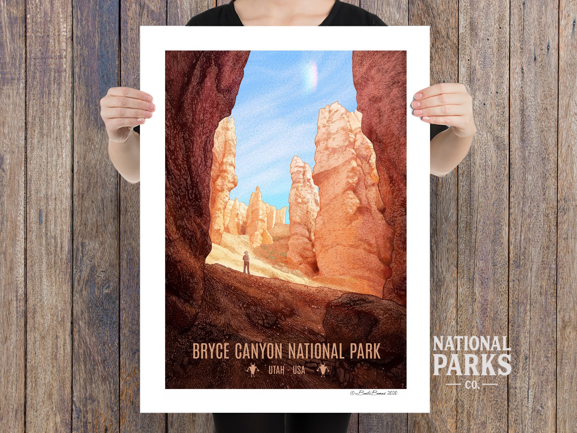 Bryce Canyon National Park Travel Poster by National Parks Co. | Etsy