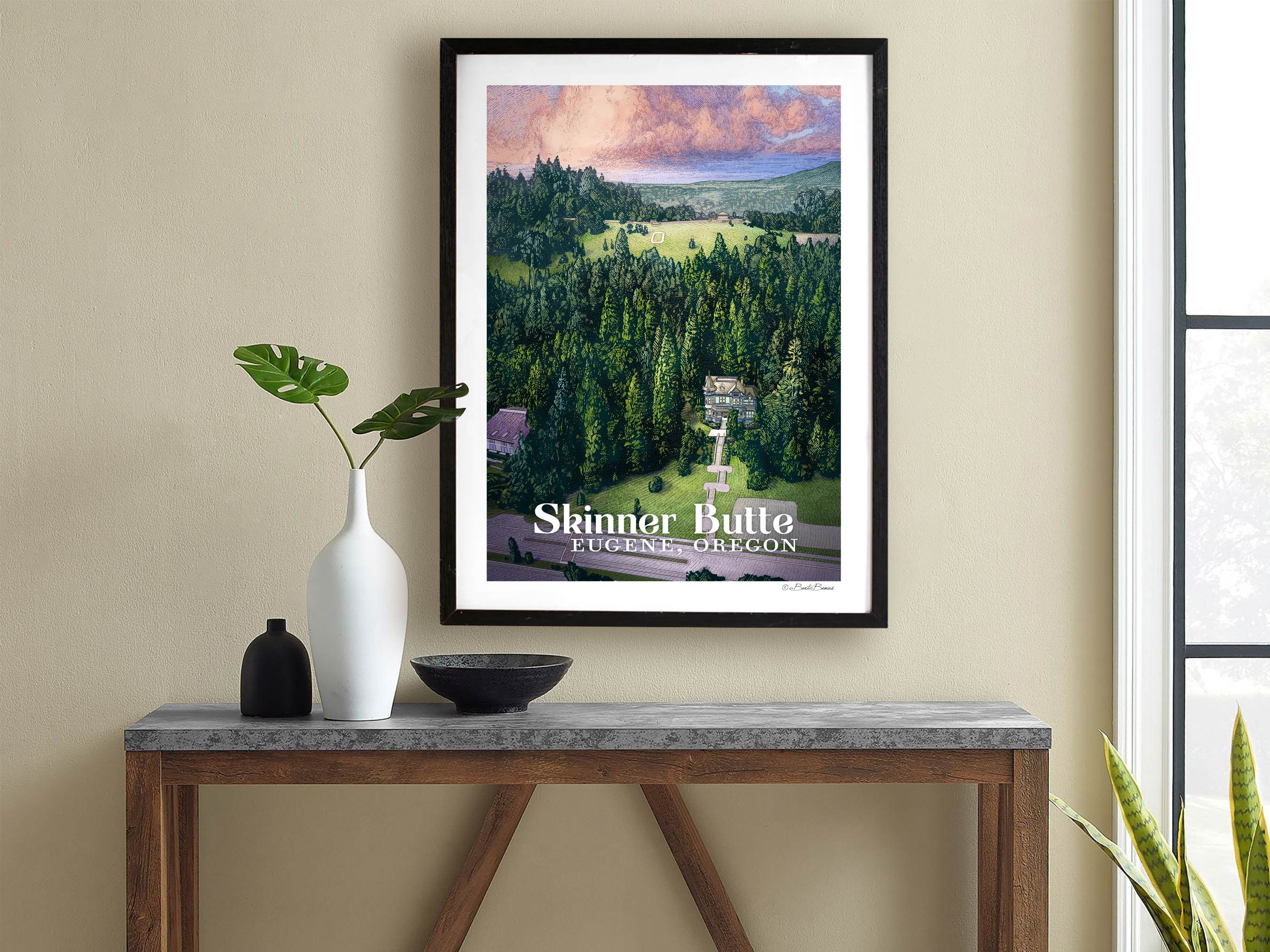 Skinner Butte Eugene, Oregon Print Skinner Butte Poster Eugene Poster ...