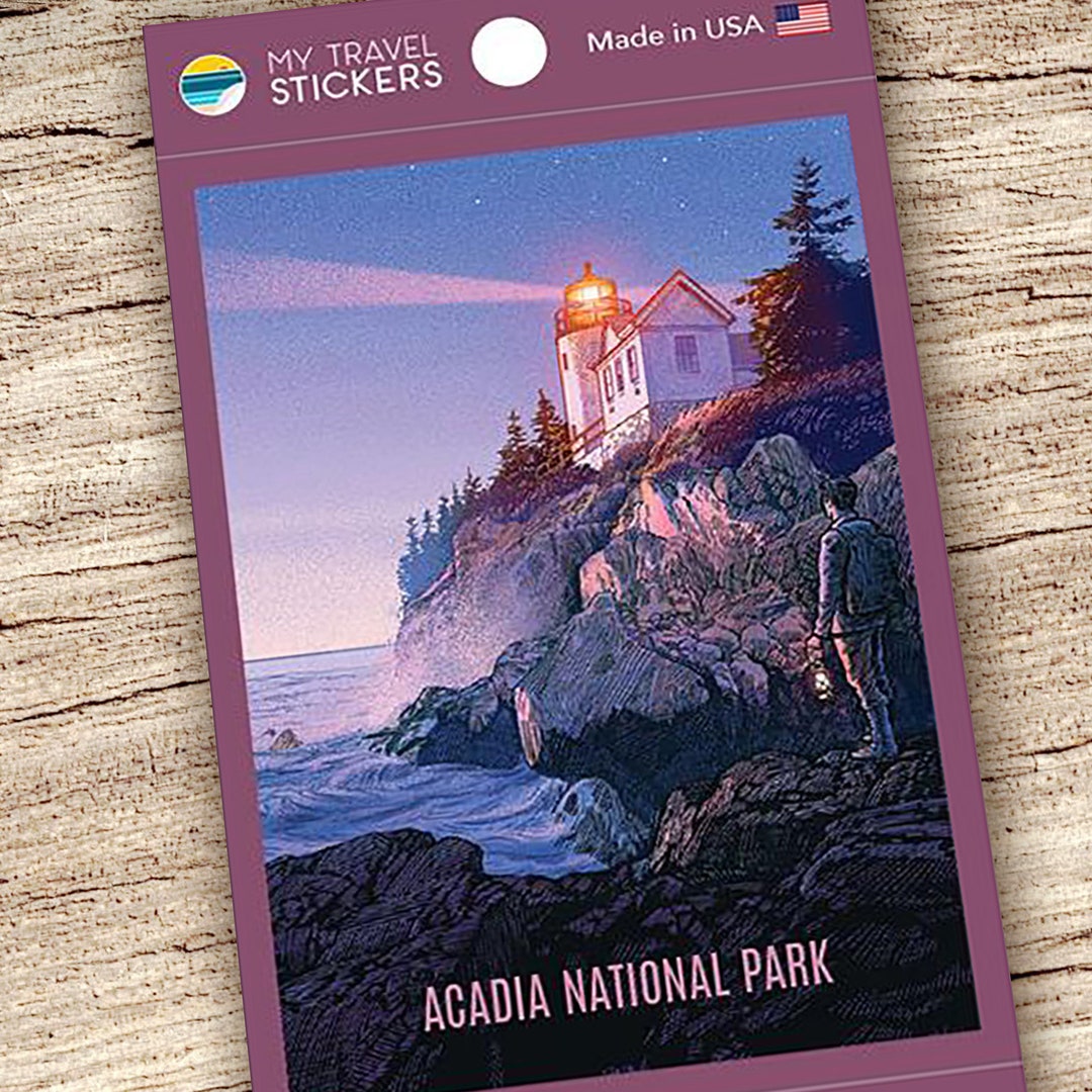 Acadia National Park Sticker | Acadia Sticker | Acadia National Park ...