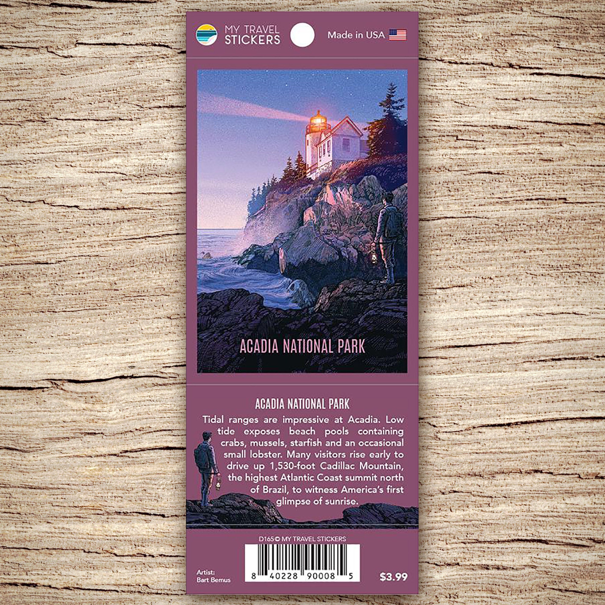 Acadia National Park Sticker | Acadia Sticker | Acadia National Park ...