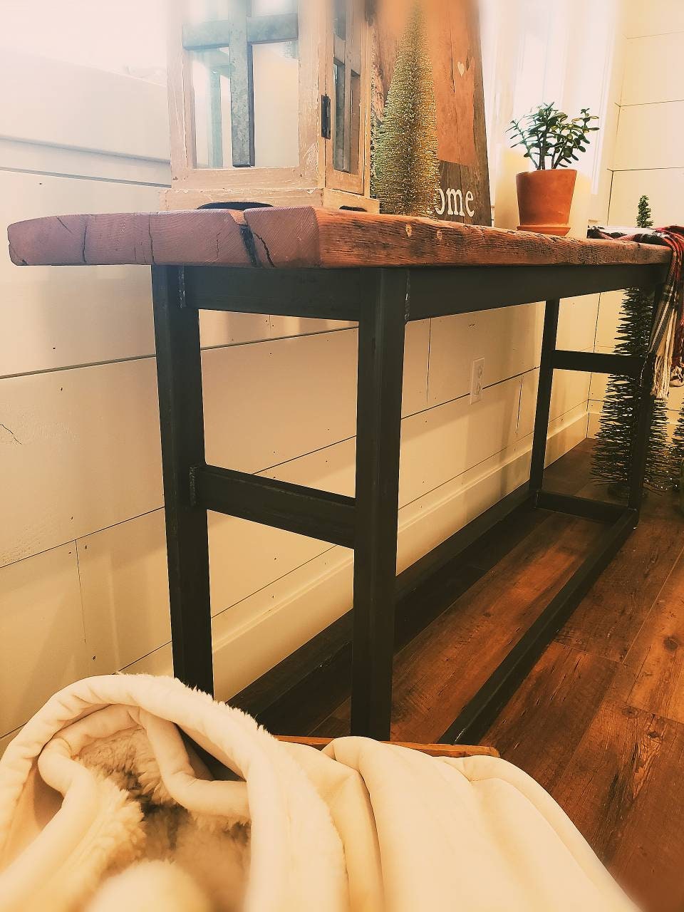 Reclaimed Barnwood Console Table - Etsy