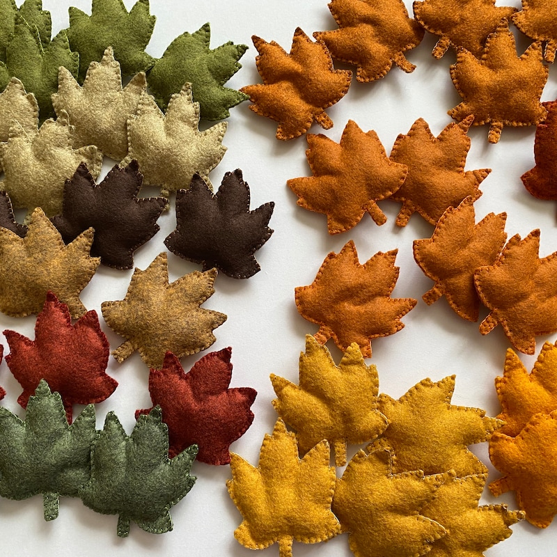 Felt Leaves - Etsy