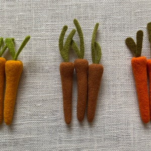 Needle Felting Carrots, Set of Three, Home Decor, Easter Ornament - Etsy