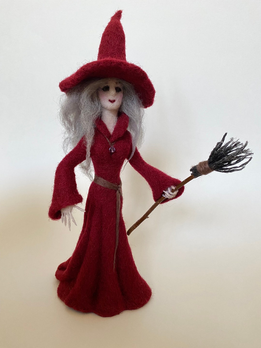 Needle Felting Witch, Wool Doll, Halloween Decoration - Etsy