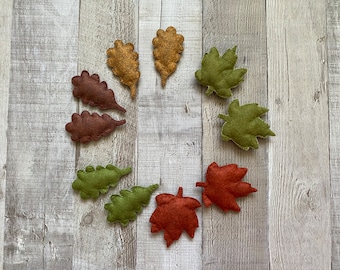 Felt Autumn Leaves 36 Pcs, Halloween Decoration, Die Cut Fall Leaves - Etsy