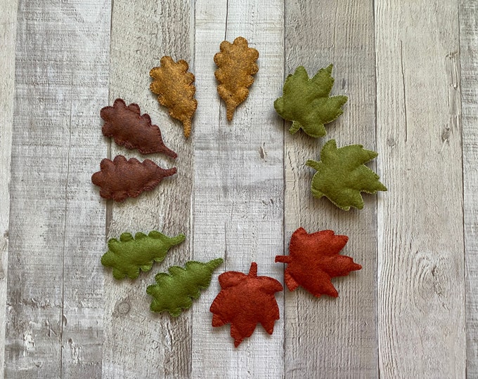 Felt Autumn Leaves 36 Pcs, Halloween Decoration, Die Cut Fall Leaves - Etsy