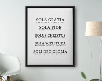 5 Solas wall Poster - Etsy