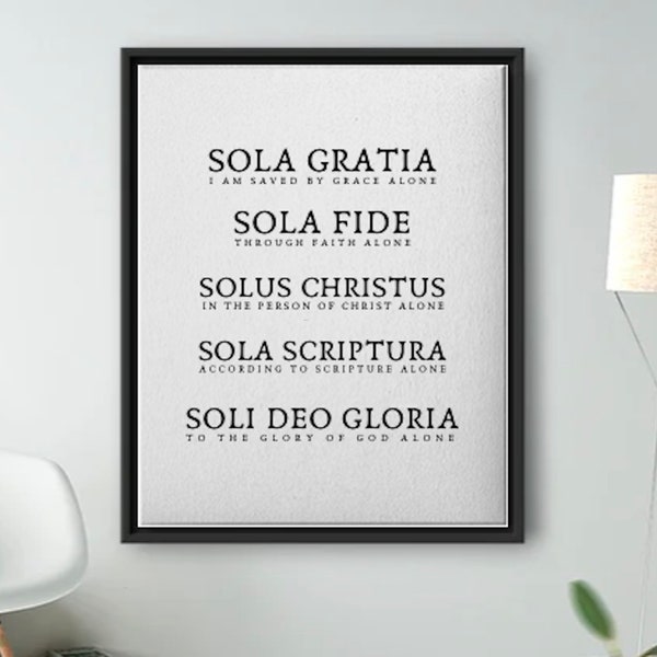 Five Solas Wall Art - Etsy