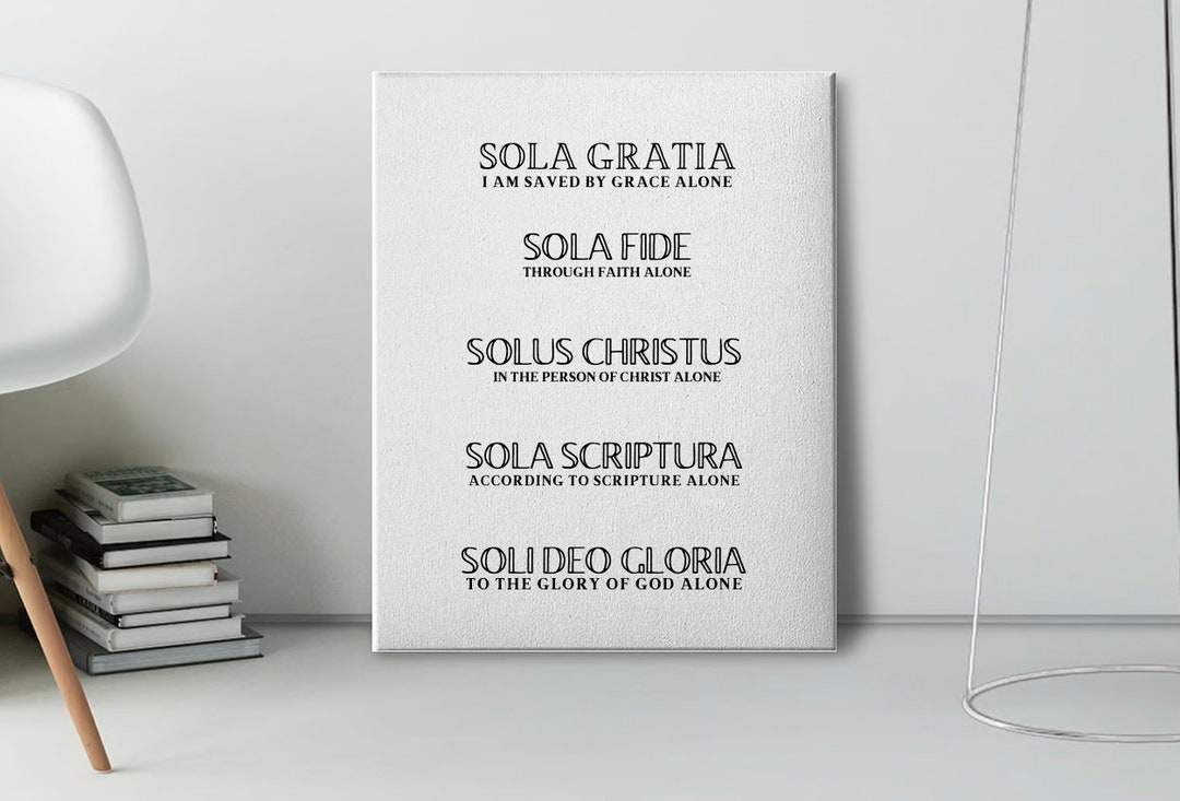 Five Solas Wall Art (PRINT) - Etsy
