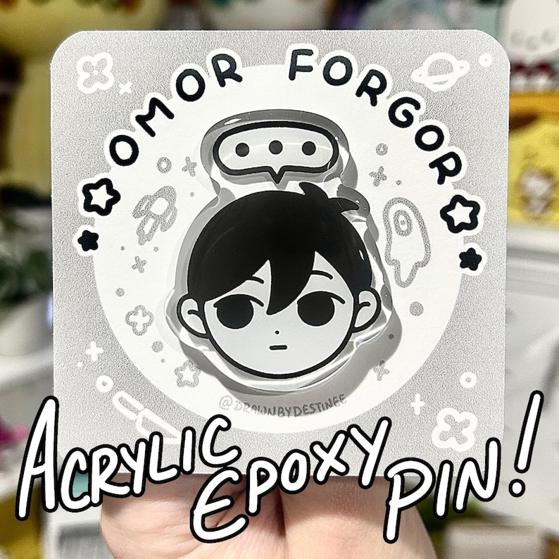 OMOR FORGOR 2 Inch Acrylic Epoxy Pin - Etsy