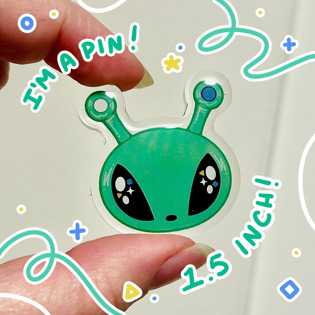 IKEA AFTONSPARV Alien Acrylic Pin - Etsy