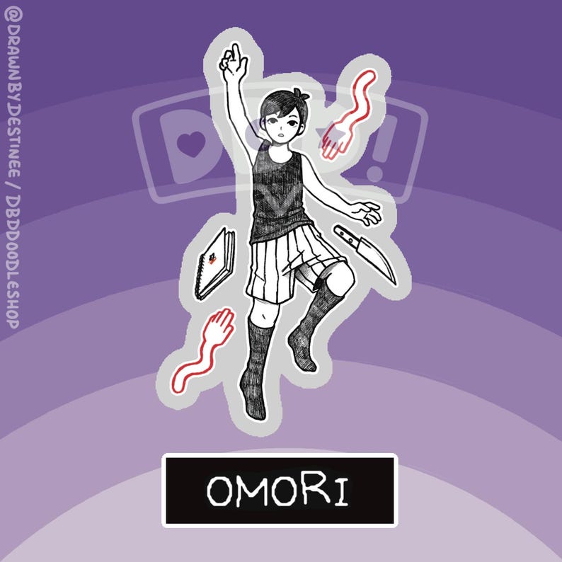 OMORI HEADSPACE Vinyl Stickers - Etsy