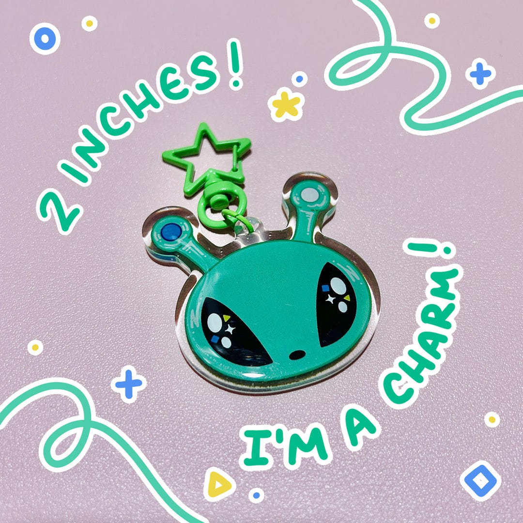 IKEA AFTONSPARV Alien Acrylic Charm - Etsy