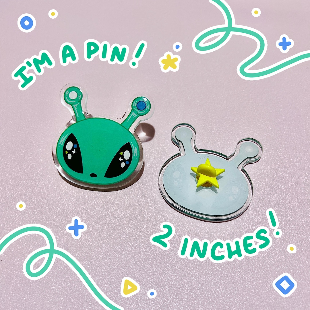 IKEA AFTONSPARV Alien Acrylic Pin - Etsy