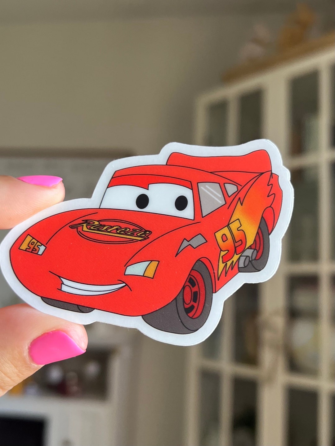 Lighting Mcqueen, Cars,mcqueen, Sticker, Stickers, Kachow, Disney ...