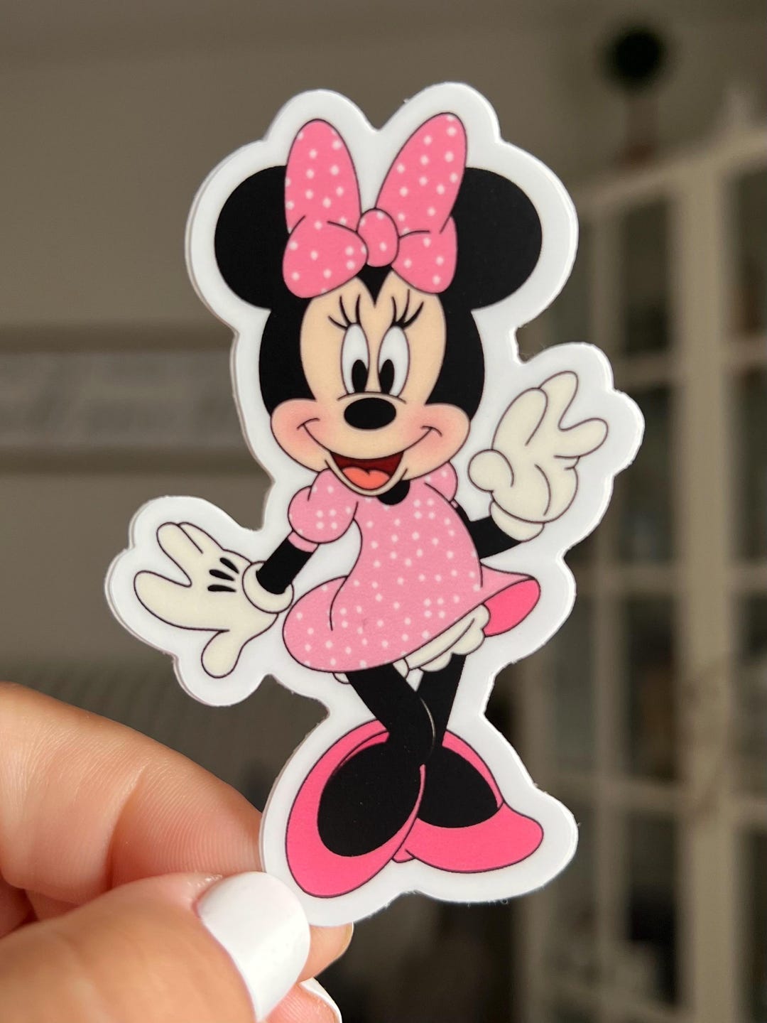 Minnie Mouse, Peace Sign, Minnie, Mickey, Sticker, Waterproof Stickers ...
