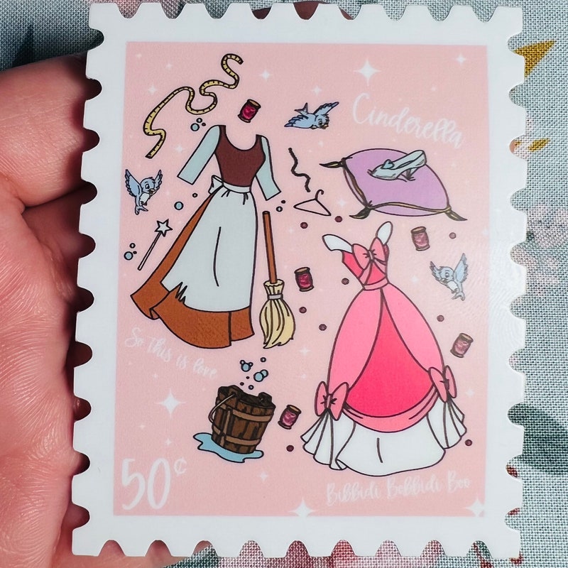 Cinderella Stickers - Etsy