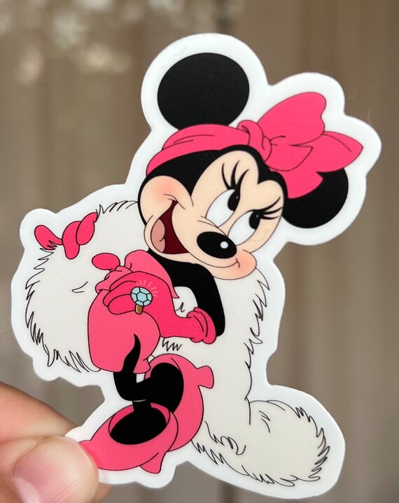 Minnie Mouse Minnie Disney Disneyland Waterproof Sticker - Etsy