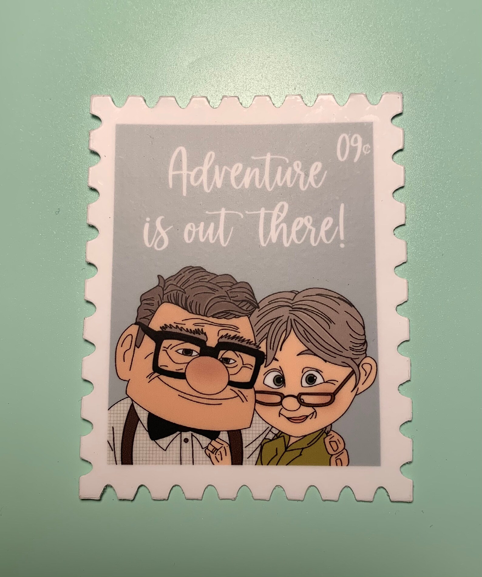 Carl and Ellie Postage Stamp Stickers Waterproof - Etsy