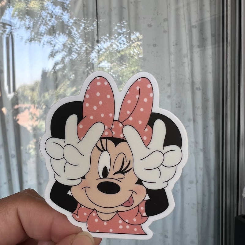 Mickey and Minnie Mouse Stickers - Etsy