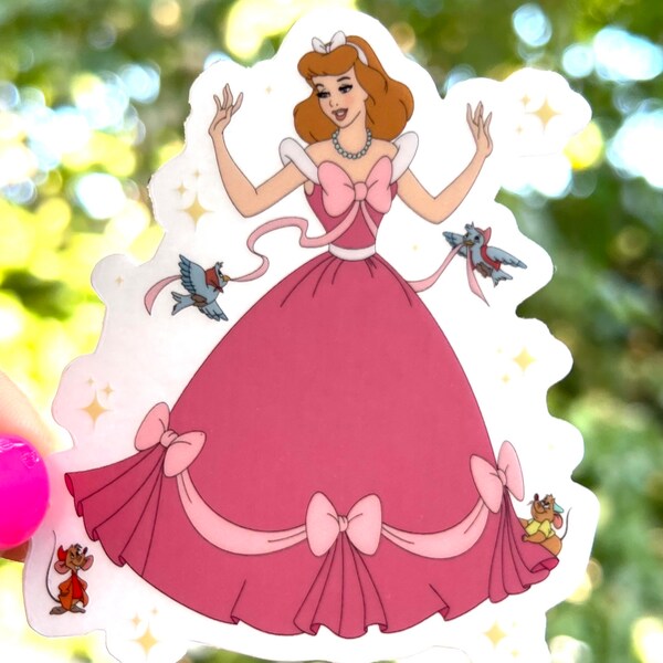 Cinderella Stickers - Etsy