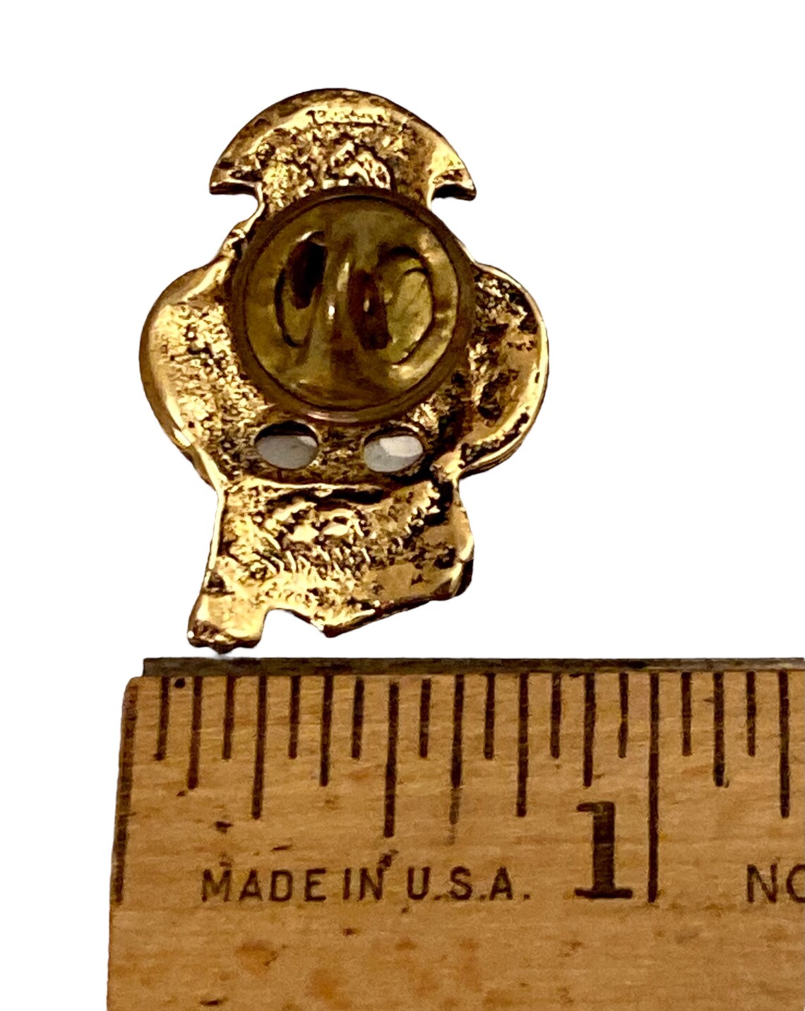 Vintage Italian Venetian Mask Lapel Pin Gold Tone Black Enamel ...