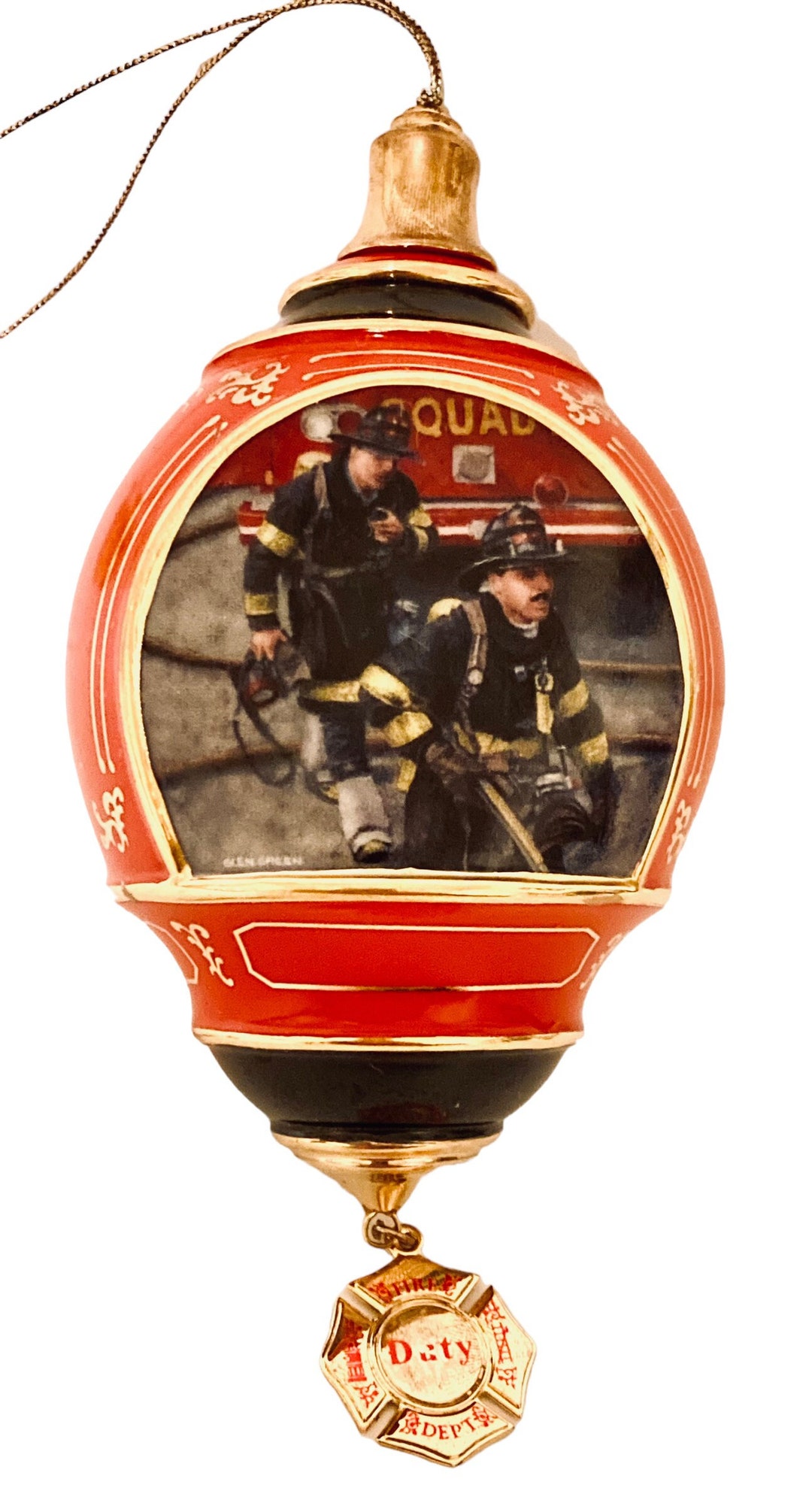 2002 Courage Under Fire Christmas Ornament Bradford Exchange Collection ...