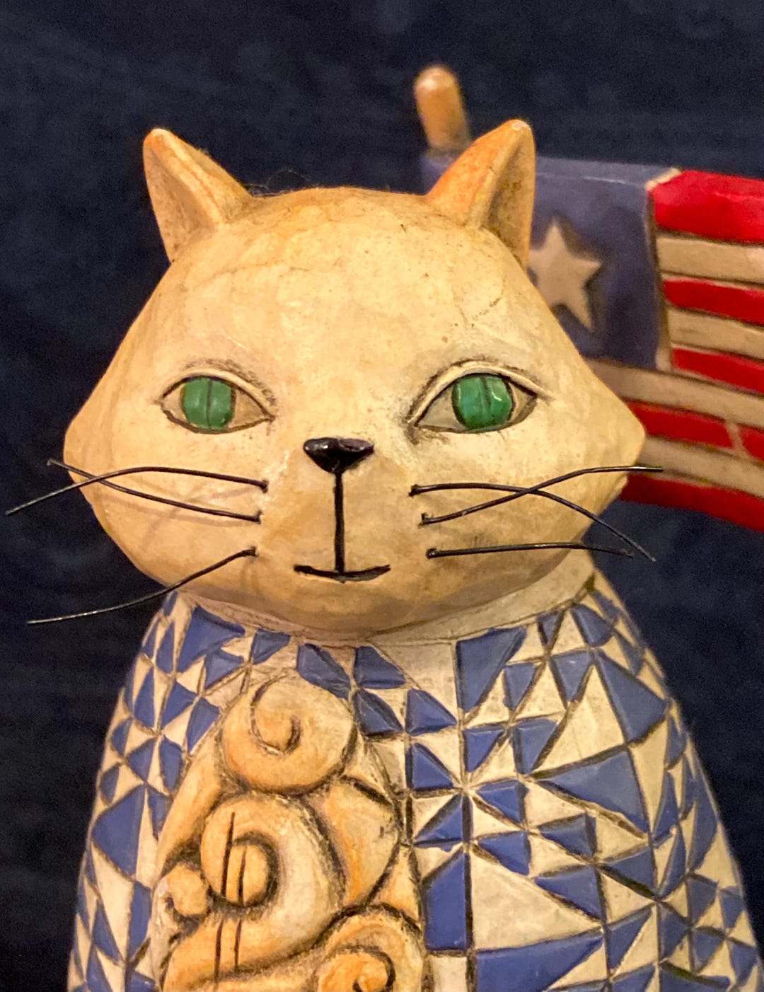 2003 Jim Shore Freedom Cat Figure With Liberty and Justice for All V117047 - Etsy