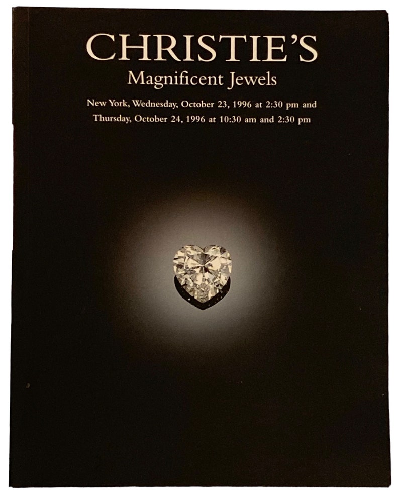1996 Christie's Magnificent Jewels Auction Catalog 8496 Lyn Revson Greer Garson - Etsy