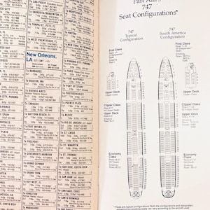 1991 Pan Am Schedules Route Fold Out Map and Boarding Pass Ticket ...