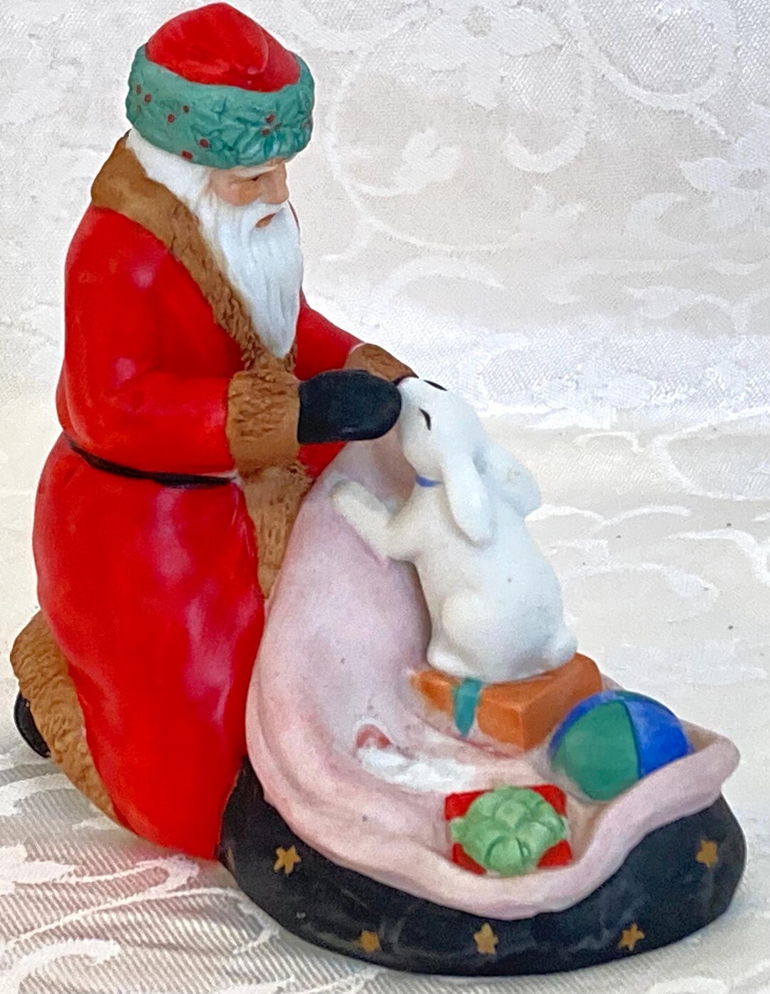 1987 Schmid Santa Ceramic Figurine Howard Kaplan's French County Store ...